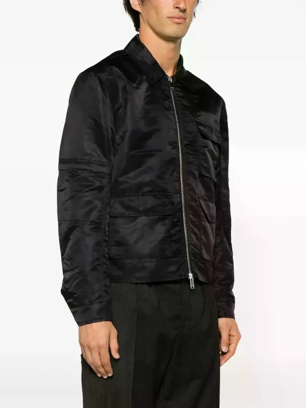 HAN KJØBENHAVN Zip-up Collared Shirt Jacket