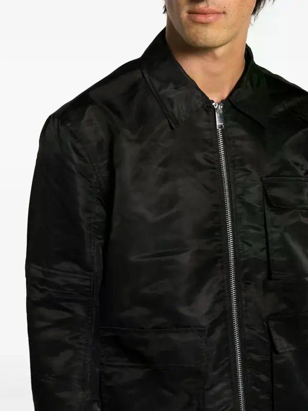 HAN KJØBENHAVN Zip-up Collared Shirt Jacket