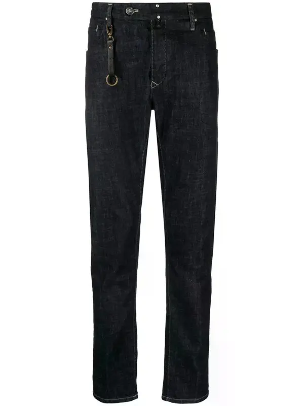 Incotex Straight-leg Jeans With Logo Patch