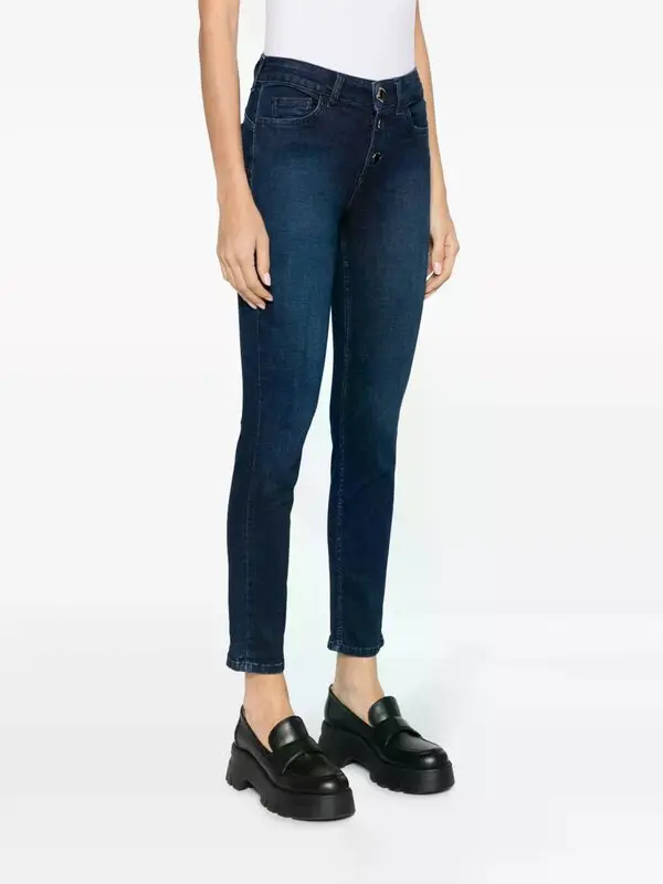 Liu Jo Mid-rise Skinny-cut Cropped Jeans