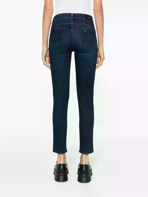 Liu Jo Mid-rise Skinny-cut Cropped Jeans