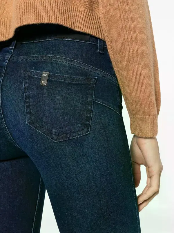 Liu Jo Mid-rise Skinny-cut Cropped Jeans
