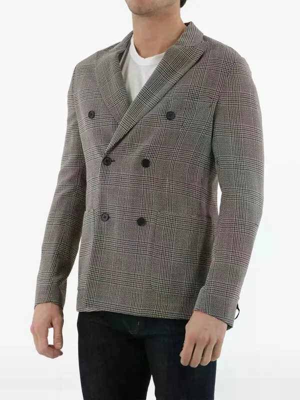 TONELLO Glen Plaid Double-breasted Jacket