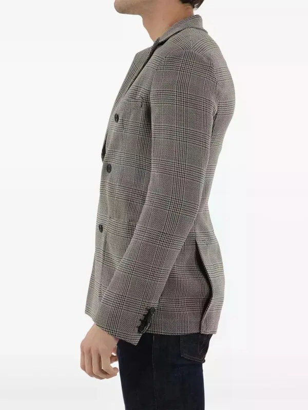 TONELLO Glen Plaid Double-breasted Jacket