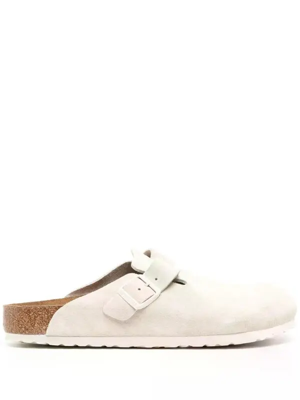 BIRKENSTOCK Boston Suede Clog - Neutrals