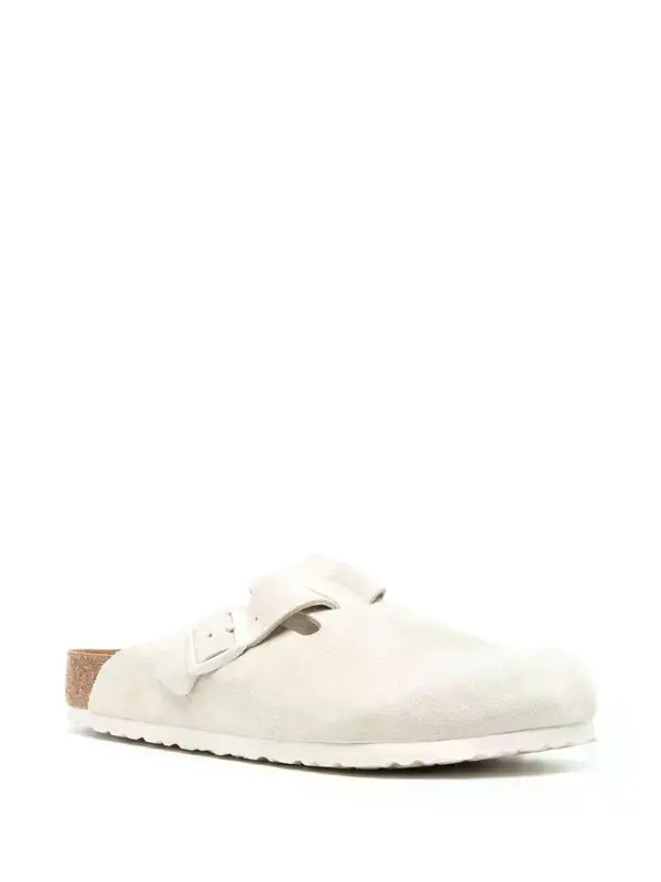 BIRKENSTOCK Boston Suede Clog - Neutrals