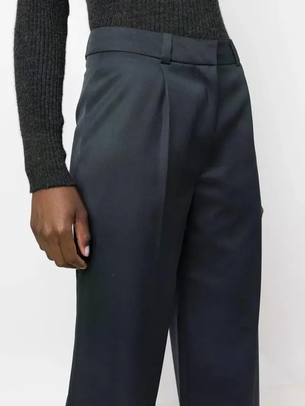 LOW CLASSIC Wool-blend Straight-leg Trousers