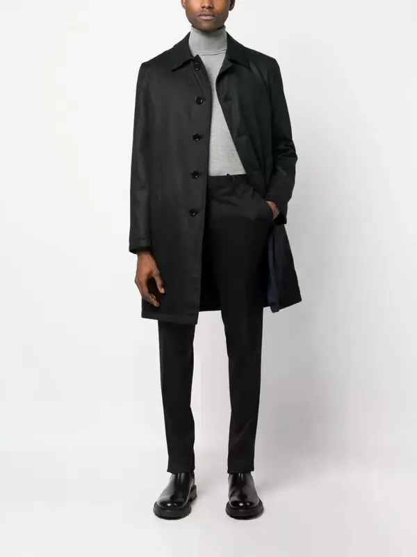 LARDINI Single-breasted Wool And Cashmere Coat