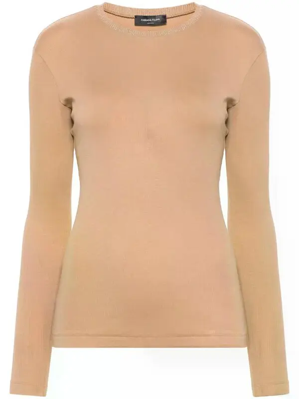 Fabiana Filippi Knit-collar T-shirt