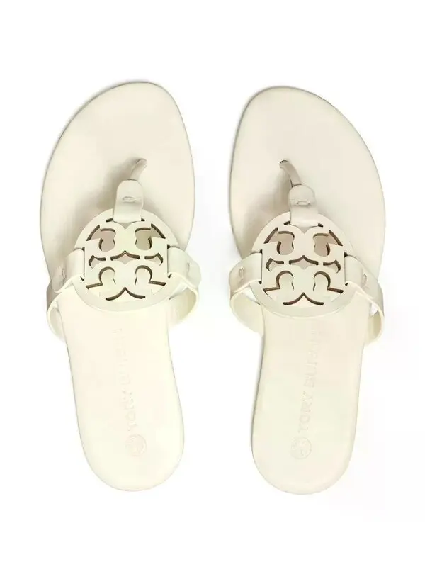 Tory Burch Miller Thong Strap Sandals - Neutrals