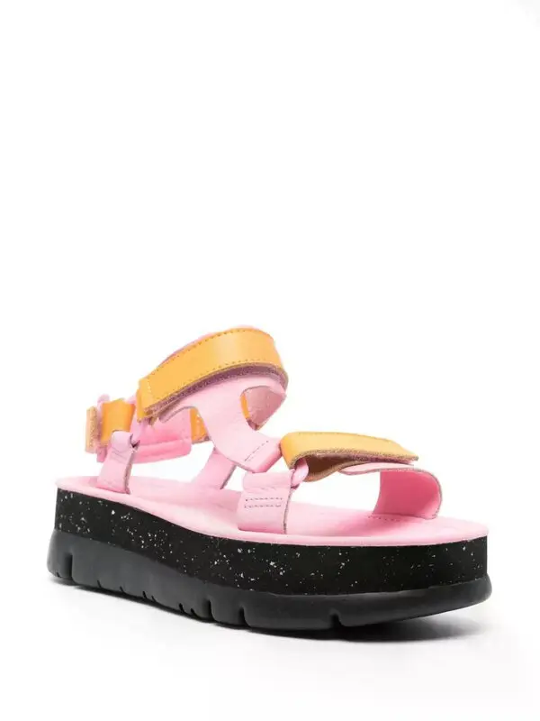 Camper Oruga Up Platform Leather Sandals