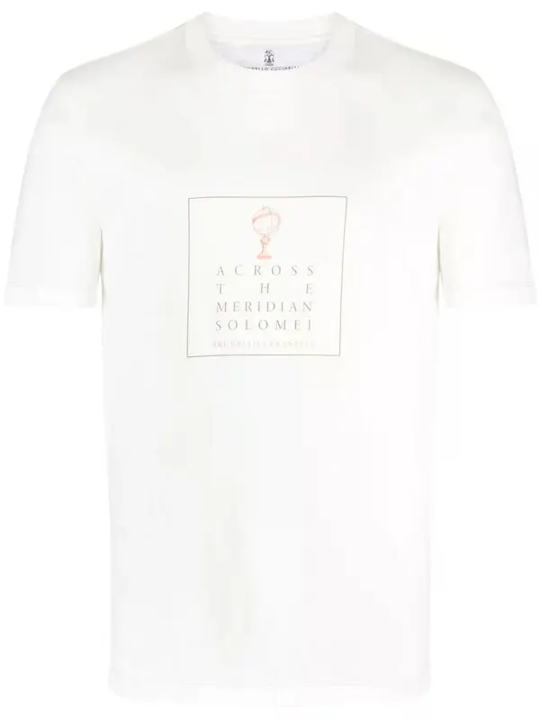Brunello Cucinelli Graphic-print Cotton T-shirt