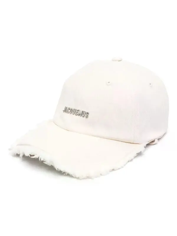 Jacquemus Baseball Cap With Fringe Detail - Neutrals