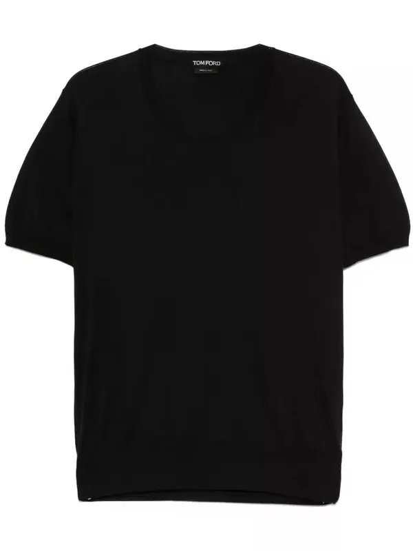 TOM FORD Fine-knit T-shirt - Black