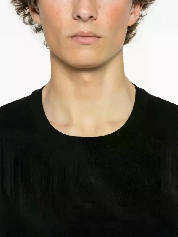 TOM FORD Fine-knit T-shirt - Black