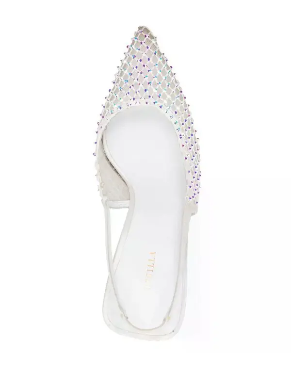 LE SILLA Gilda 80mm Crystal-embellished Pumps