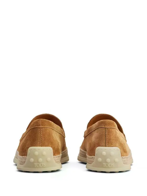 TOD'S Logo-debossed Suede Espadrilles