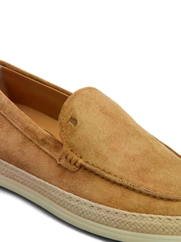 TOD'S Logo-debossed Suede Espadrilles