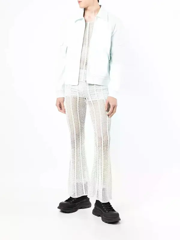 DION LEE Zip-up Fitted Bomber Jacket