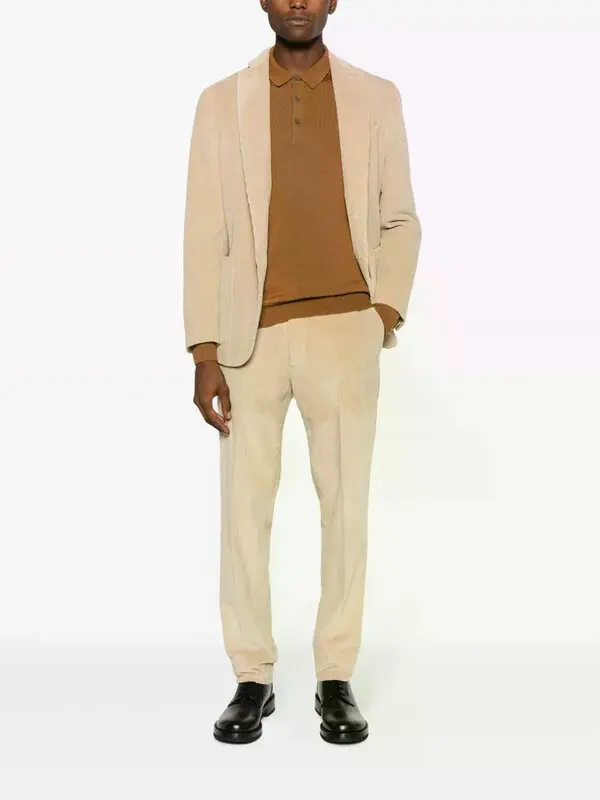 Boglioli Single-breasted Corduroy Suit - Neutrals