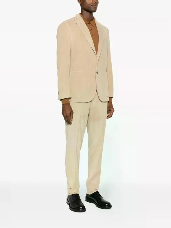 Boglioli Single-breasted Corduroy Suit - Neutrals