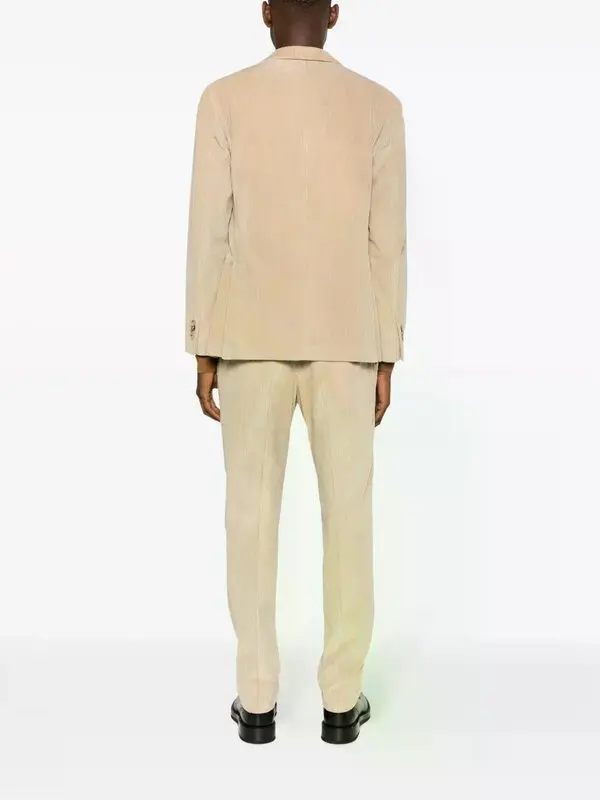Boglioli Single-breasted Corduroy Suit - Neutrals