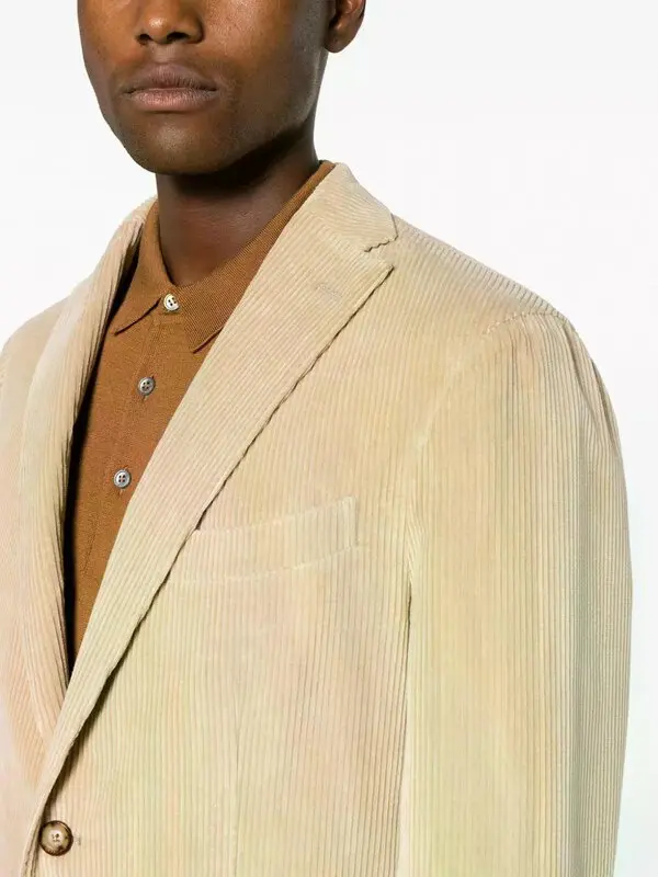 Boglioli Single-breasted Corduroy Suit - Neutrals