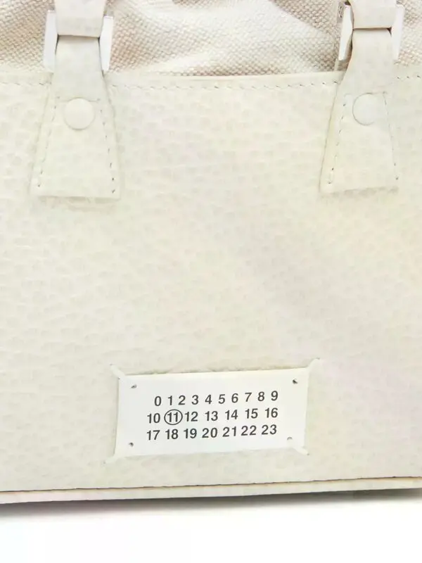 MAISON MARGIELA 5ac Horizontal Leather Tote - White