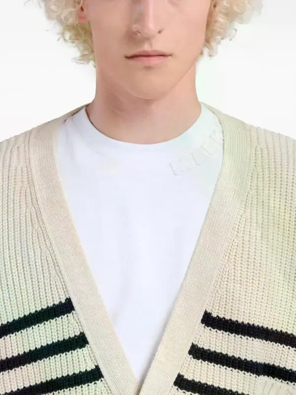 Marni Striped V-neck Cardigan