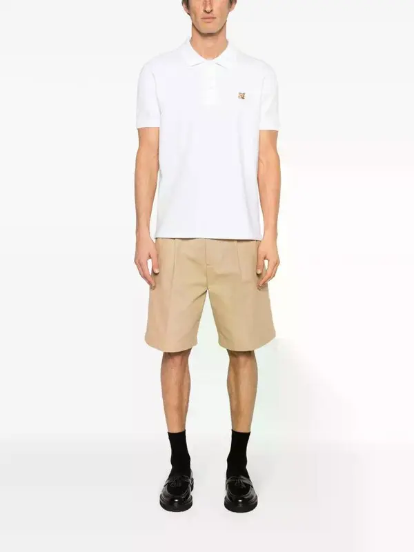 Maison Kitsuné Fox-patch Piqué Polo Shirt