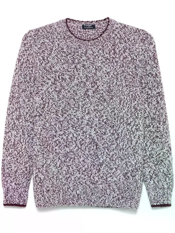 BARBA NAPOLI Virgin Wool Knitted Sweater - Red