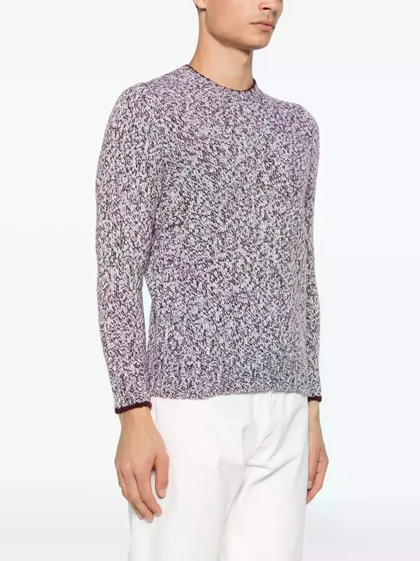 BARBA NAPOLI Virgin Wool Knitted Sweater - Red