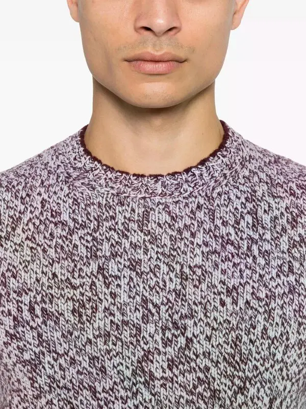 BARBA NAPOLI Virgin Wool Knitted Sweater - Red