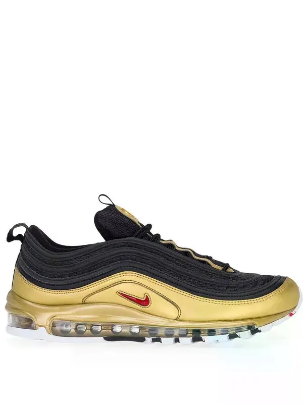 Nike Air Max 97 Metallic Gold Sneakers - Black