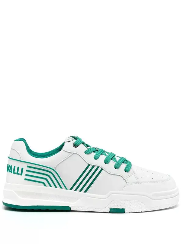 Just Cavalli Panelled Leather Sneakers