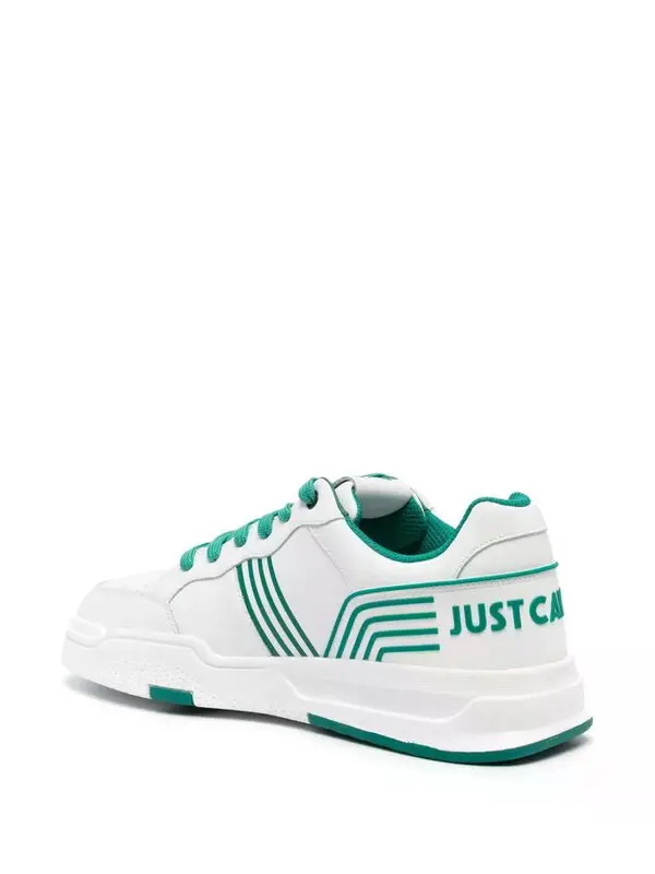 Just Cavalli Panelled Leather Sneakers