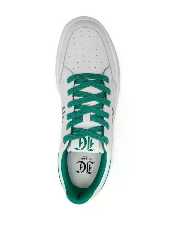 Just Cavalli Panelled Leather Sneakers