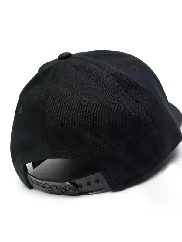 Palm Angels Burning Monogram-embroidered Baseball Cap