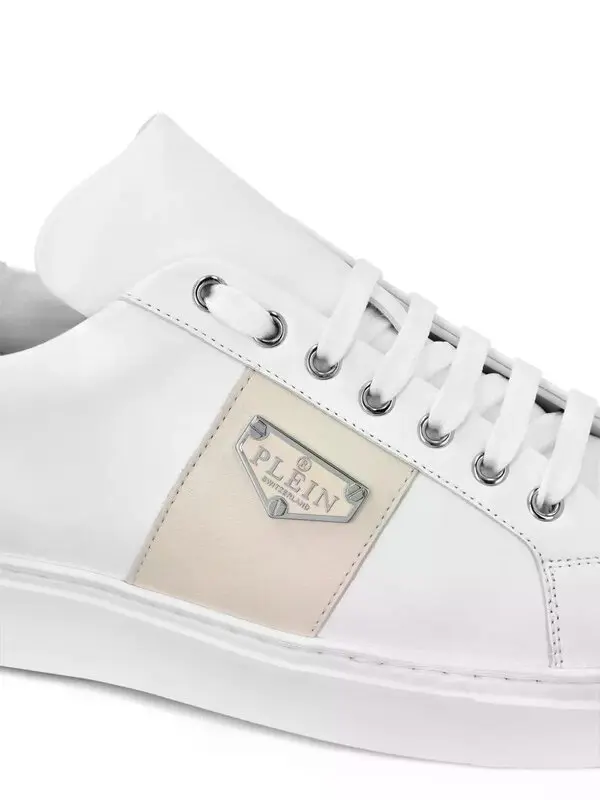 Philipp Plein Logo-plaque Leather Sneakers