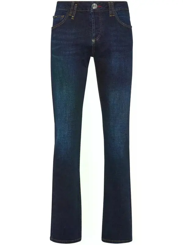 Philipp Plein Supreme Iconic Low-rise Straight-leg Jeans