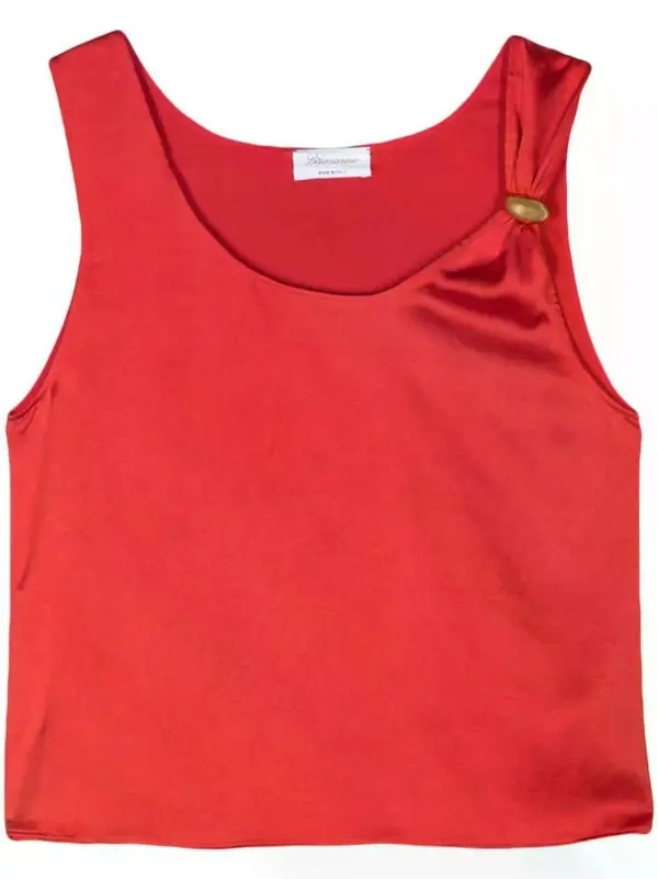 Blumarine Sleeveless Crepe Blouse