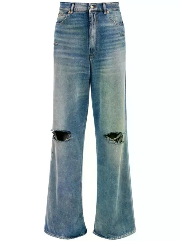 MAISON MARGIELA Ripped Wide-leg Jeans