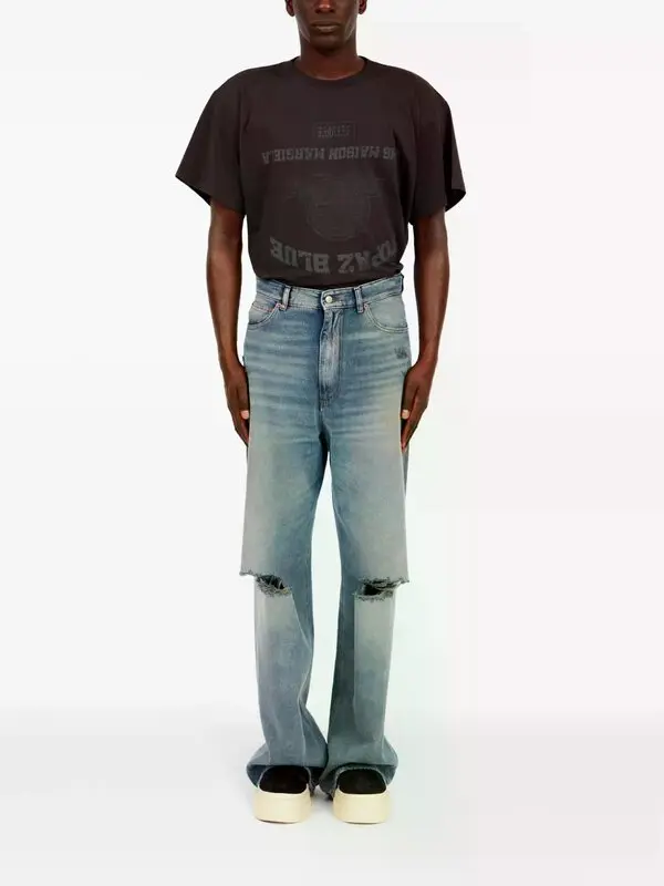 MAISON MARGIELA Ripped Wide-leg Jeans
