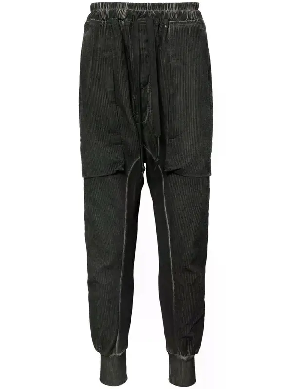ISAAC SELLAM EXPERIENCE Gusset Stripe Trousers - Grey