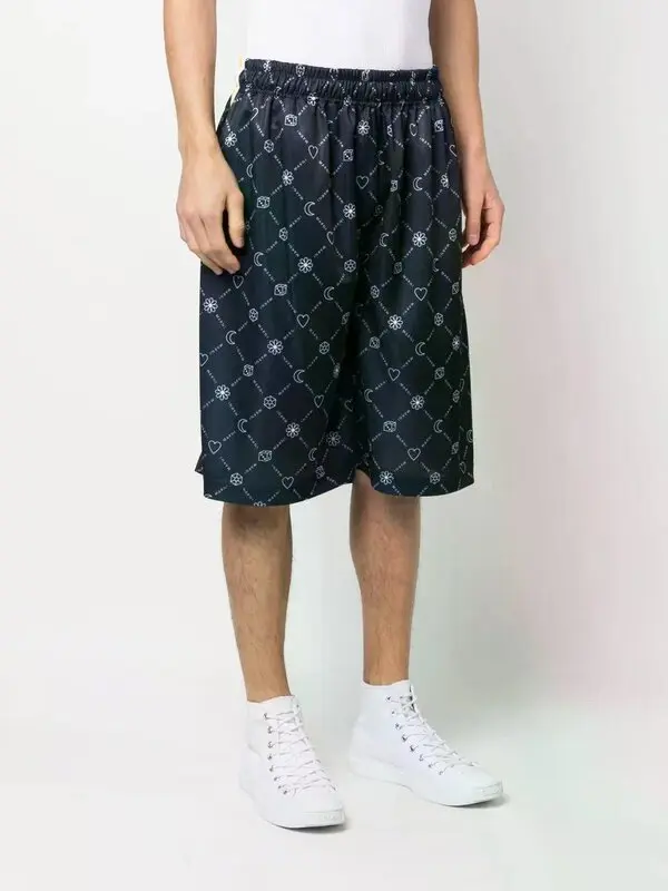 Marni Logo-print Drop-crotch Shorts