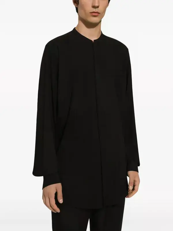 Dolce & Gabbana Long-sleeved Silk-blend Shirt