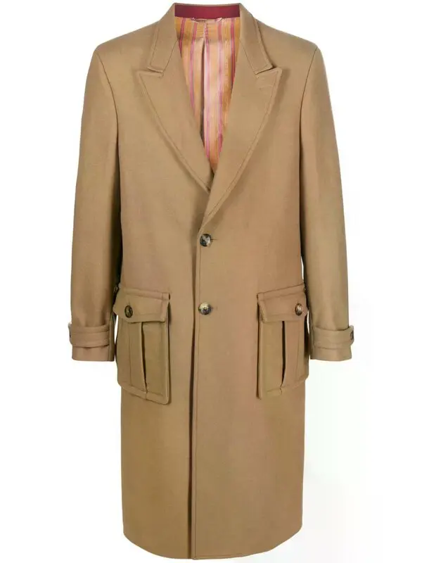 Etro Single-breasted Wool-blend Coat