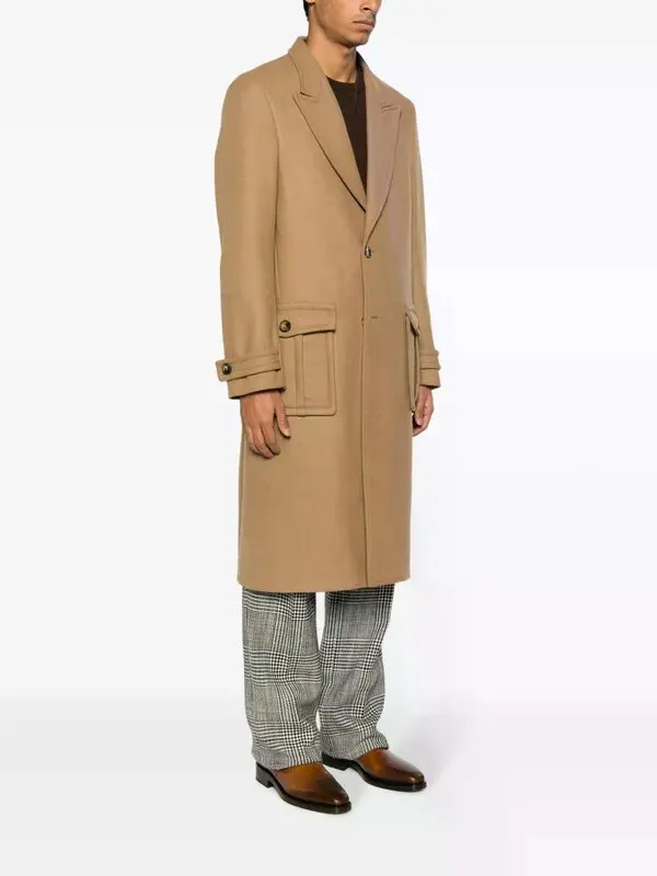 Etro Single-breasted Wool-blend Coat