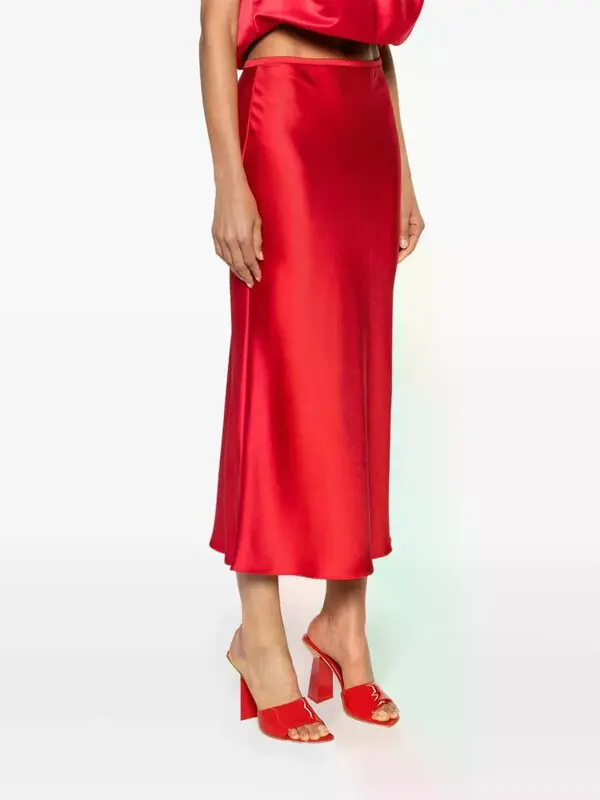 V:PM ATELIER Dramatic Midi Satin Skirt