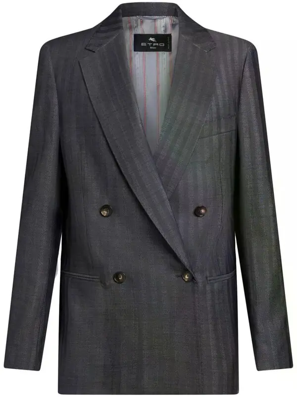 Etro Wool Double-breasted Jacket
